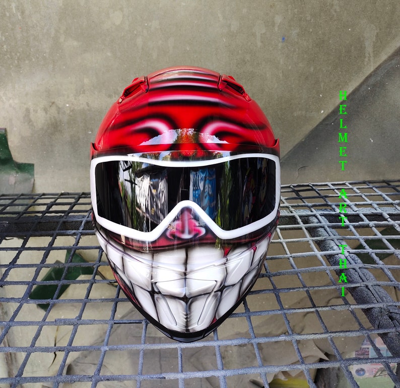 Custom Smiley Face Motorcycle Helmet - Etsy UK