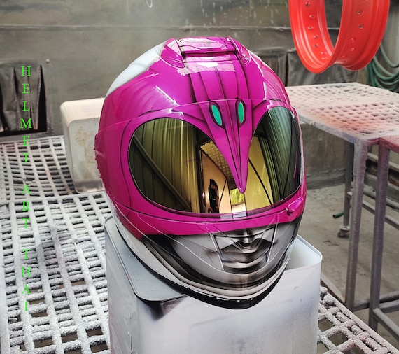 Pink Power Ranger Motorcycle Helmet
