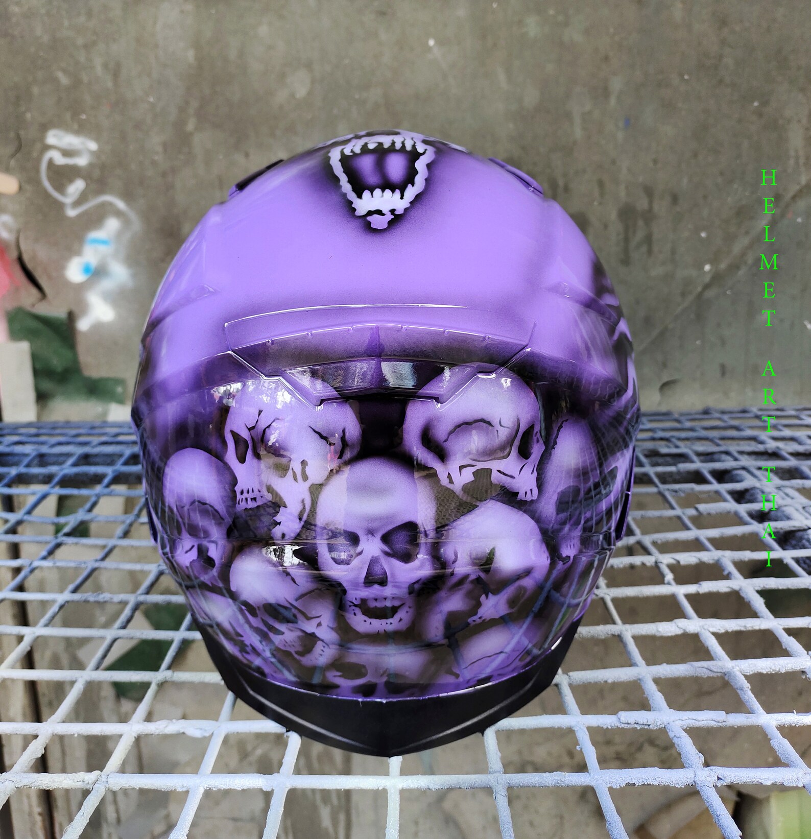 Custom Airbrushed Motorcycle Helmet - Etsy