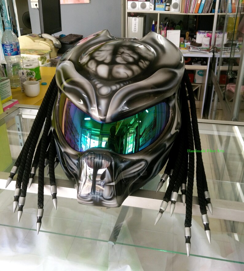 Predator Custom Motorcycle Helmet - Etsy