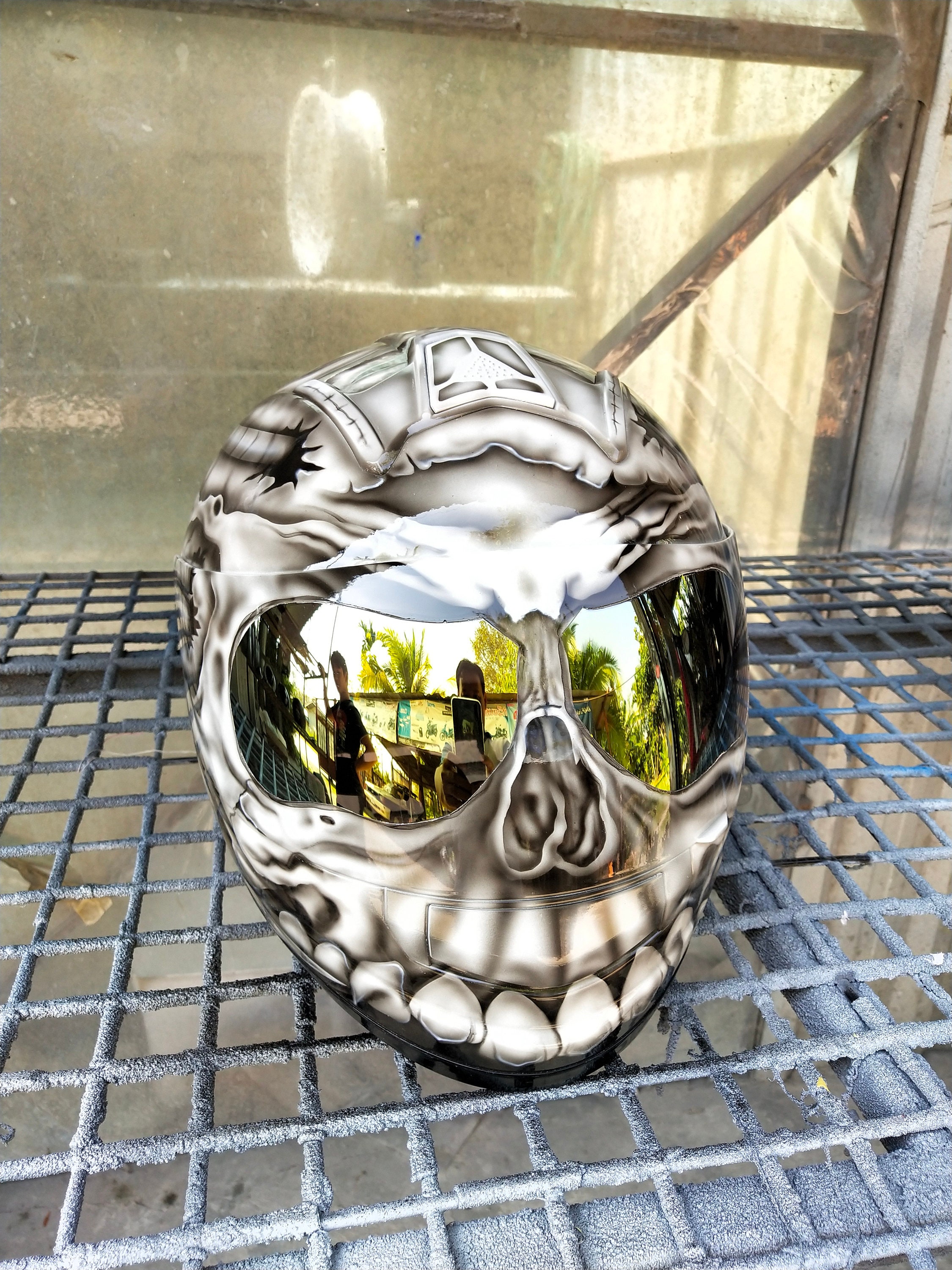 Custom Airbrushed Full Face Motorcycle Helmet | Etsy