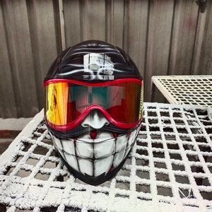 Custom Smiley Face Motorcycle Helmet - Etsy