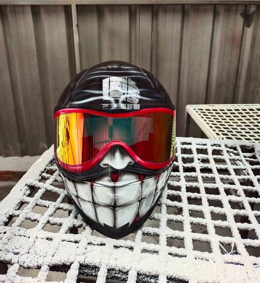 Custom Smiley Face Motorcycle Helmet - Etsy