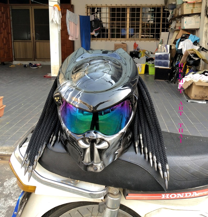 Custom Predator Motorcycle Helmet | Etsy