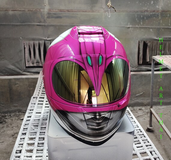 Pink Power Ranger Motorcycle Helmet