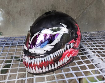 Venom Motorcycle Helmet Decal Kit Venom Vinyl Decals - Etsy