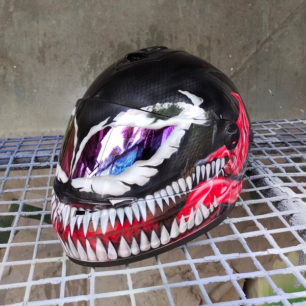 Venom Motorcycle Helmet - Etsy