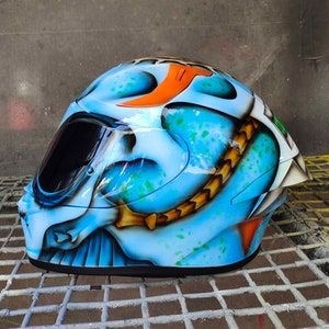 ALIEN Custom Motorcycle Helmet - Etsy
