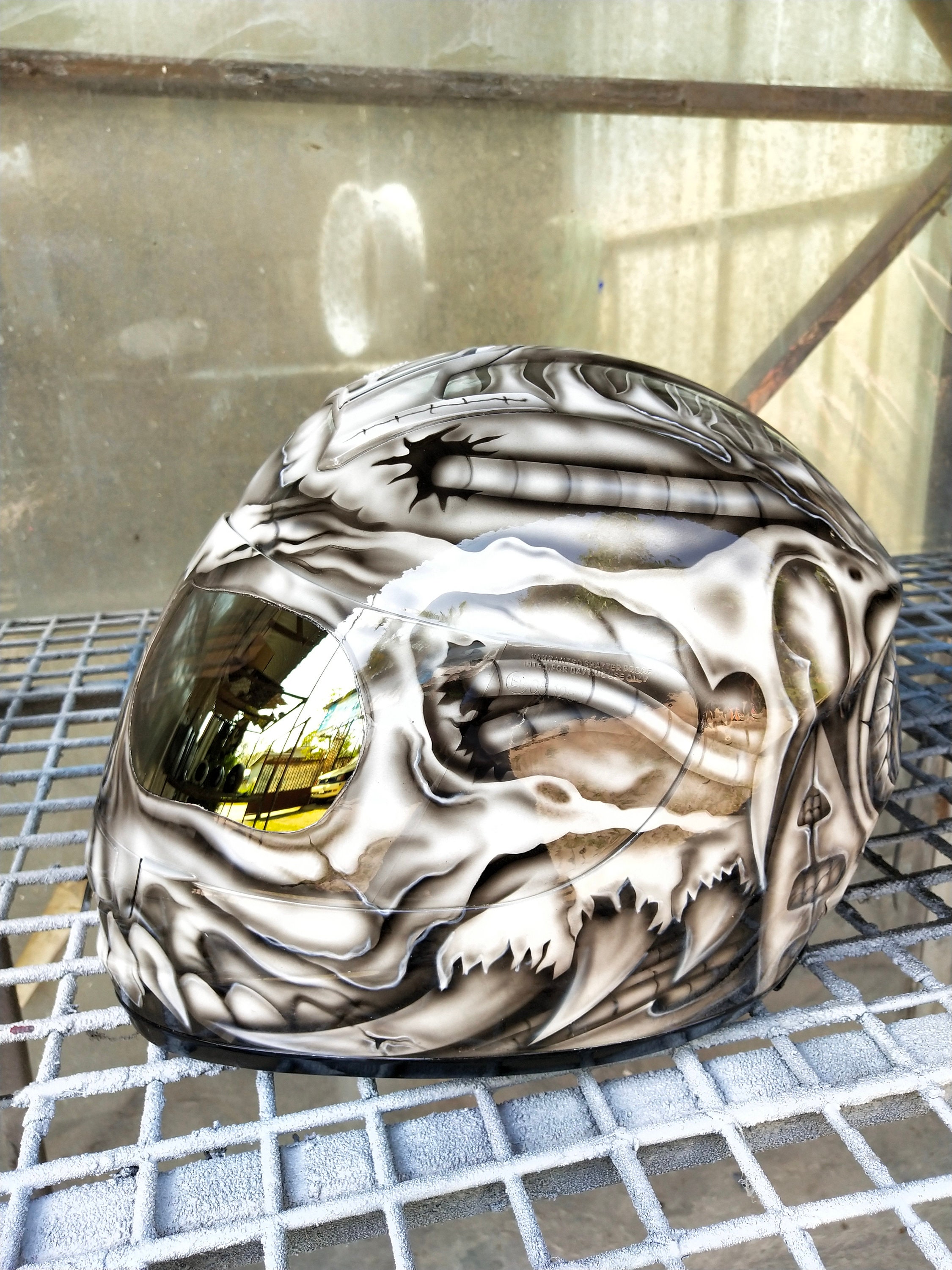 Custom Airbrushed Full Face Motorcycle Helmet | Etsy