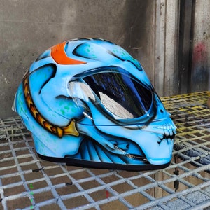 ALIEN Custom Motorcycle Helmet - Etsy