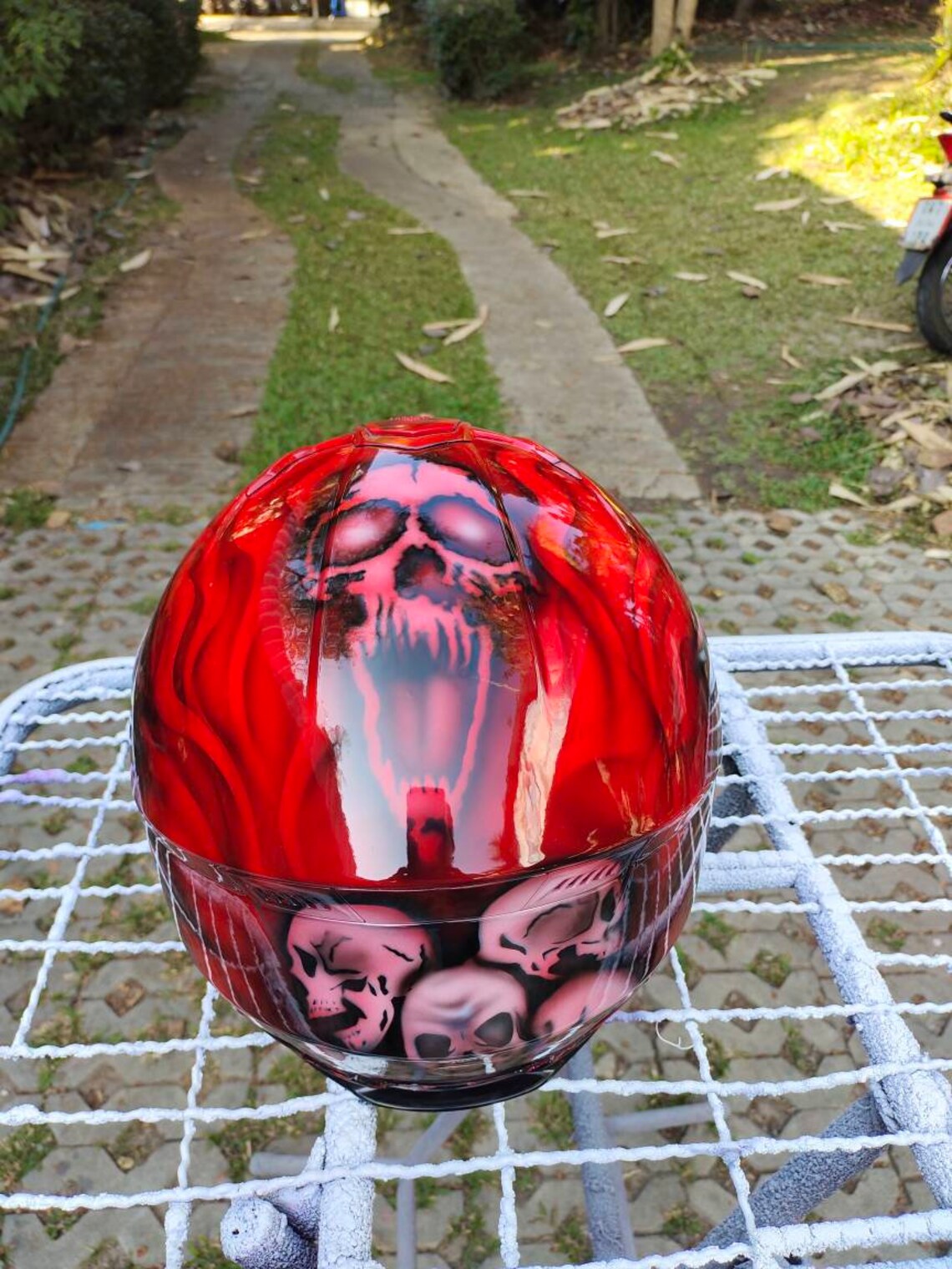 Custom Airbrushed Motorcycle Helmet - Etsy