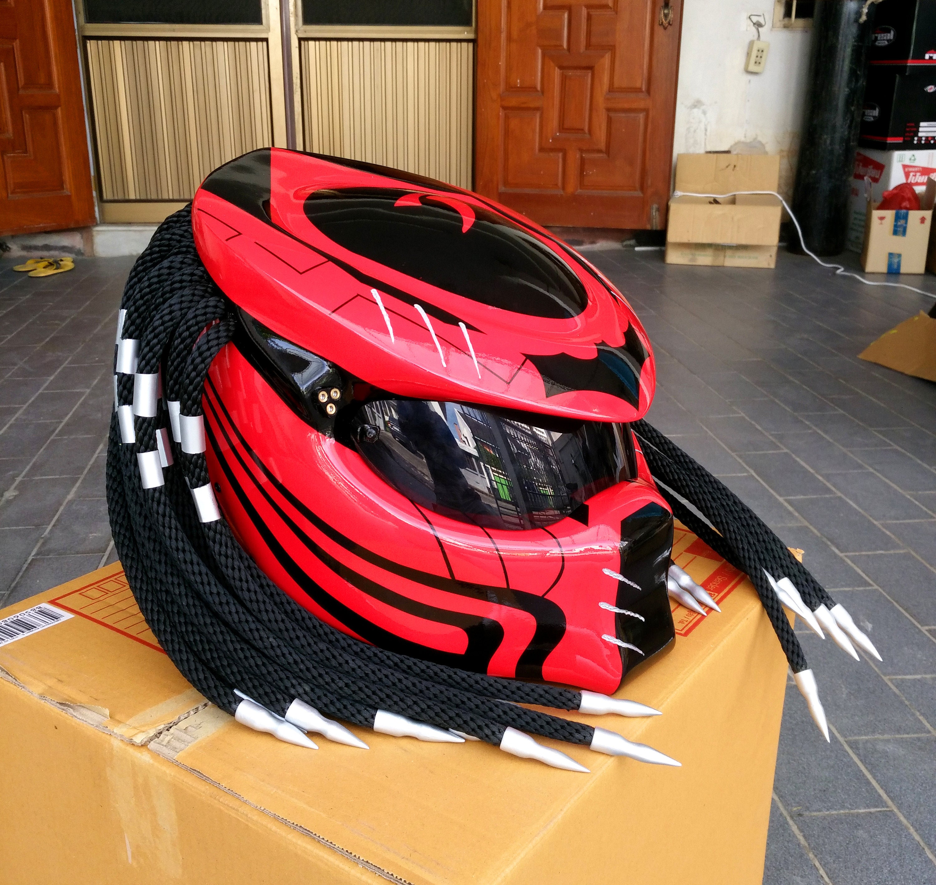 Casque de moto Predator personnalisé | Etsy