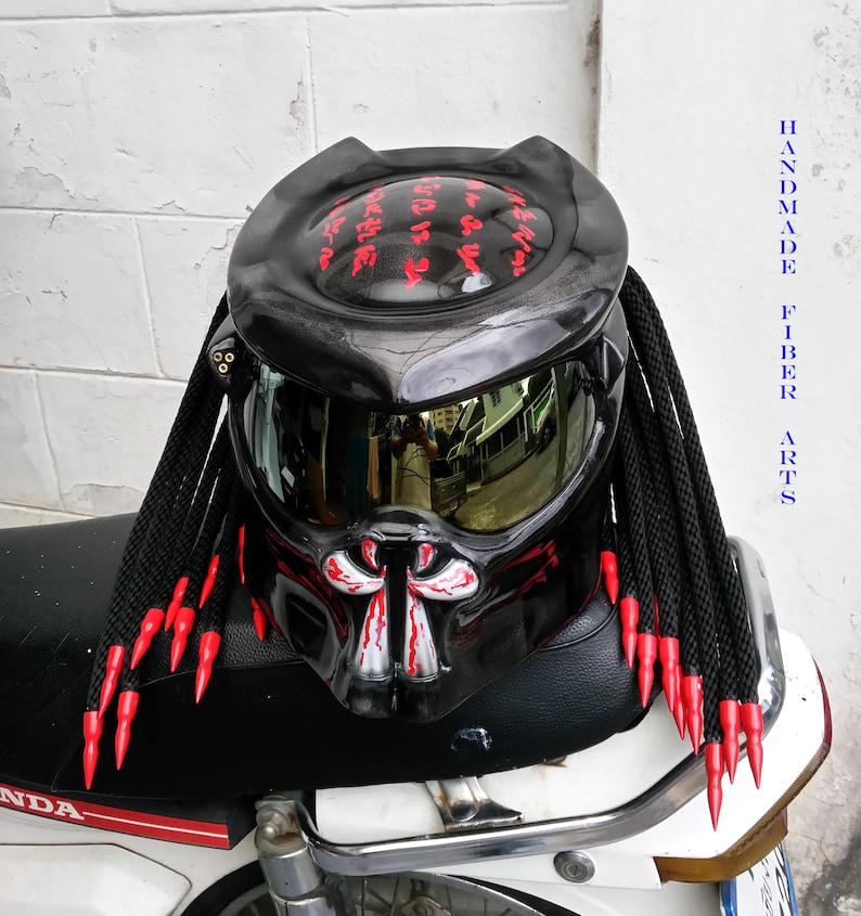 Custom Predator Motorcycle Helmet - Etsy