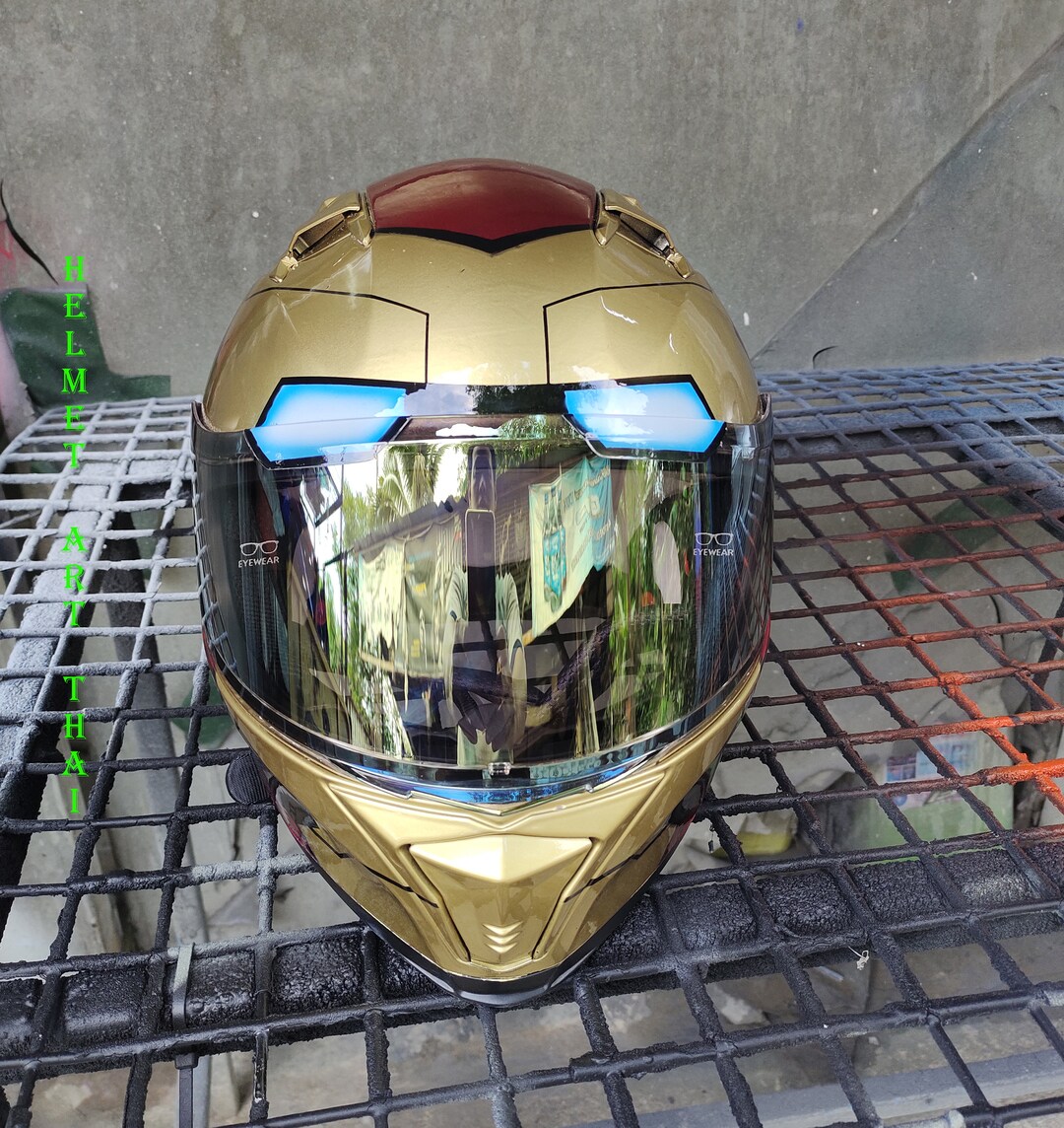 IRON MAN Custom Motorcycle Helmet - Etsy