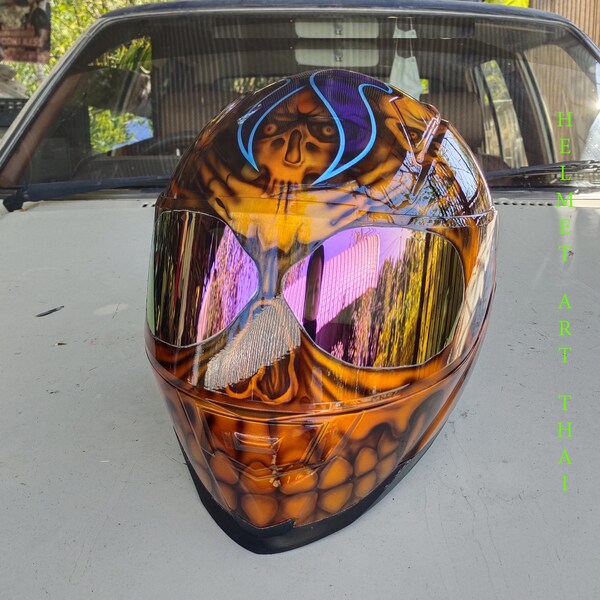 Ghost Rider Motorcycle Helmet - Etsy