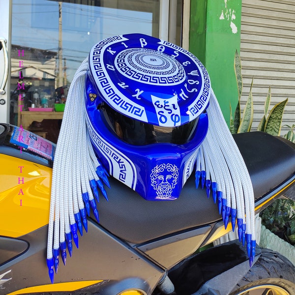 Blue Predator Helmet - Etsy