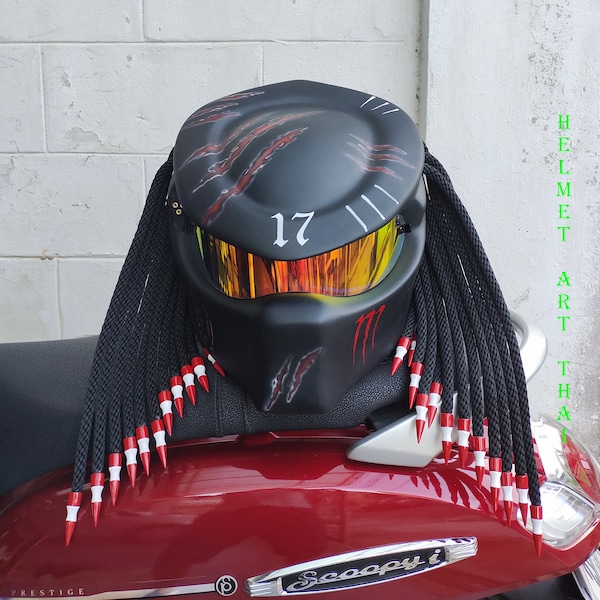 Predator Motorcycle Helmet - Etsy