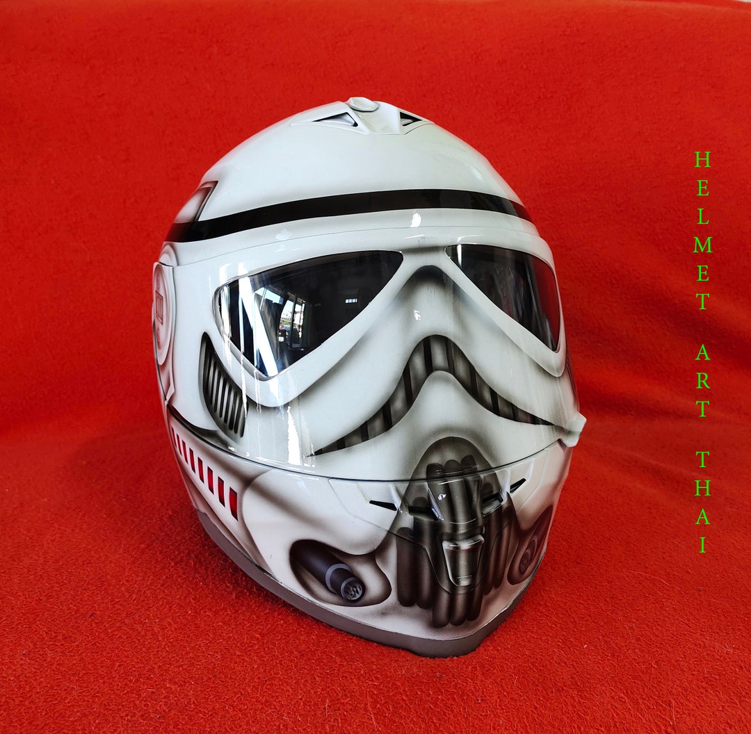 Stormtrooper Custom Motorcycle Helmet - Etsy