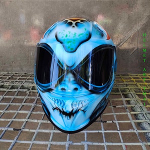 ALIEN Custom Motorcycle Helmet - Etsy
