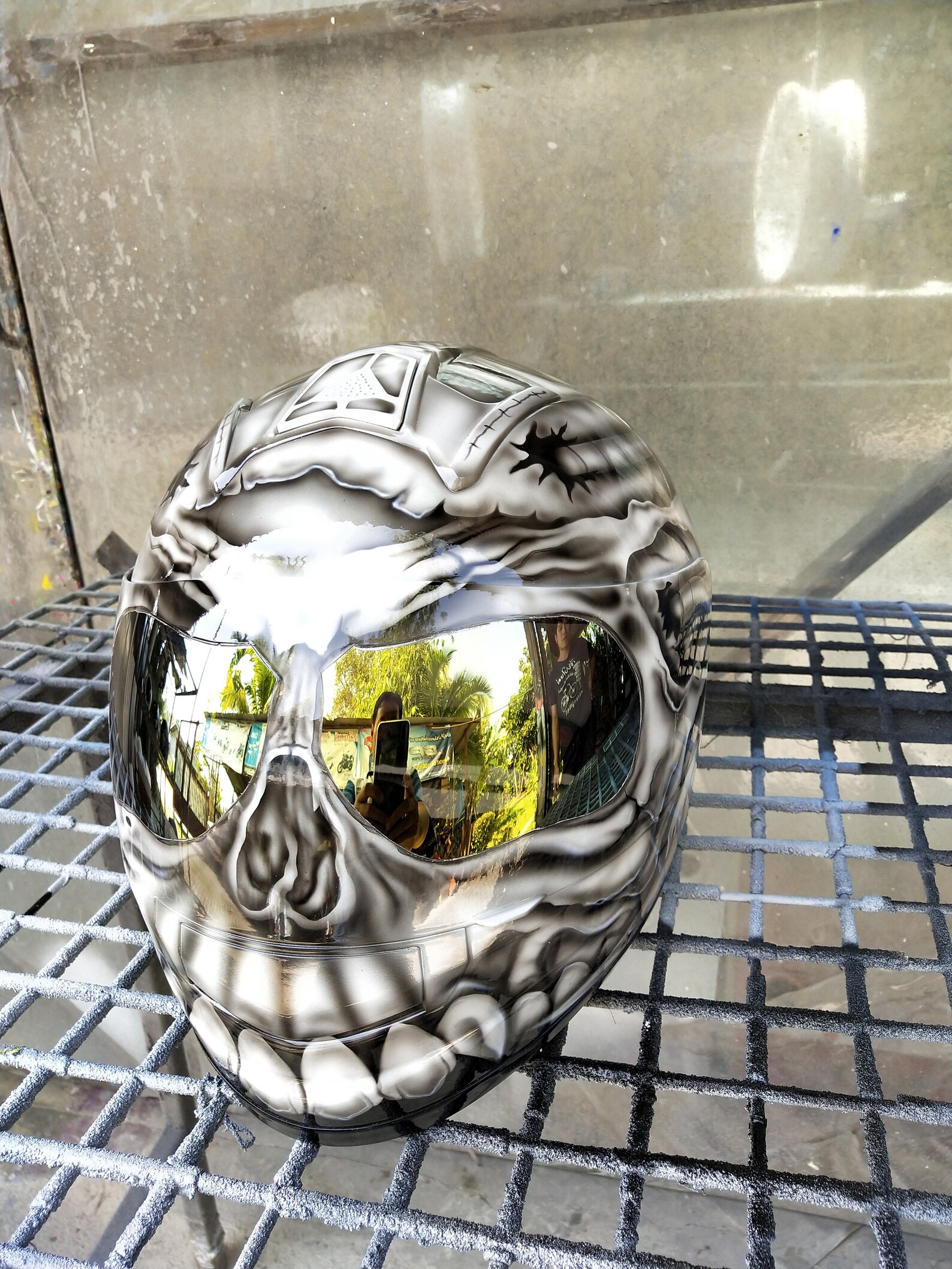 Custom Airbrushed Full Face Motorcycle Helmet | Etsy