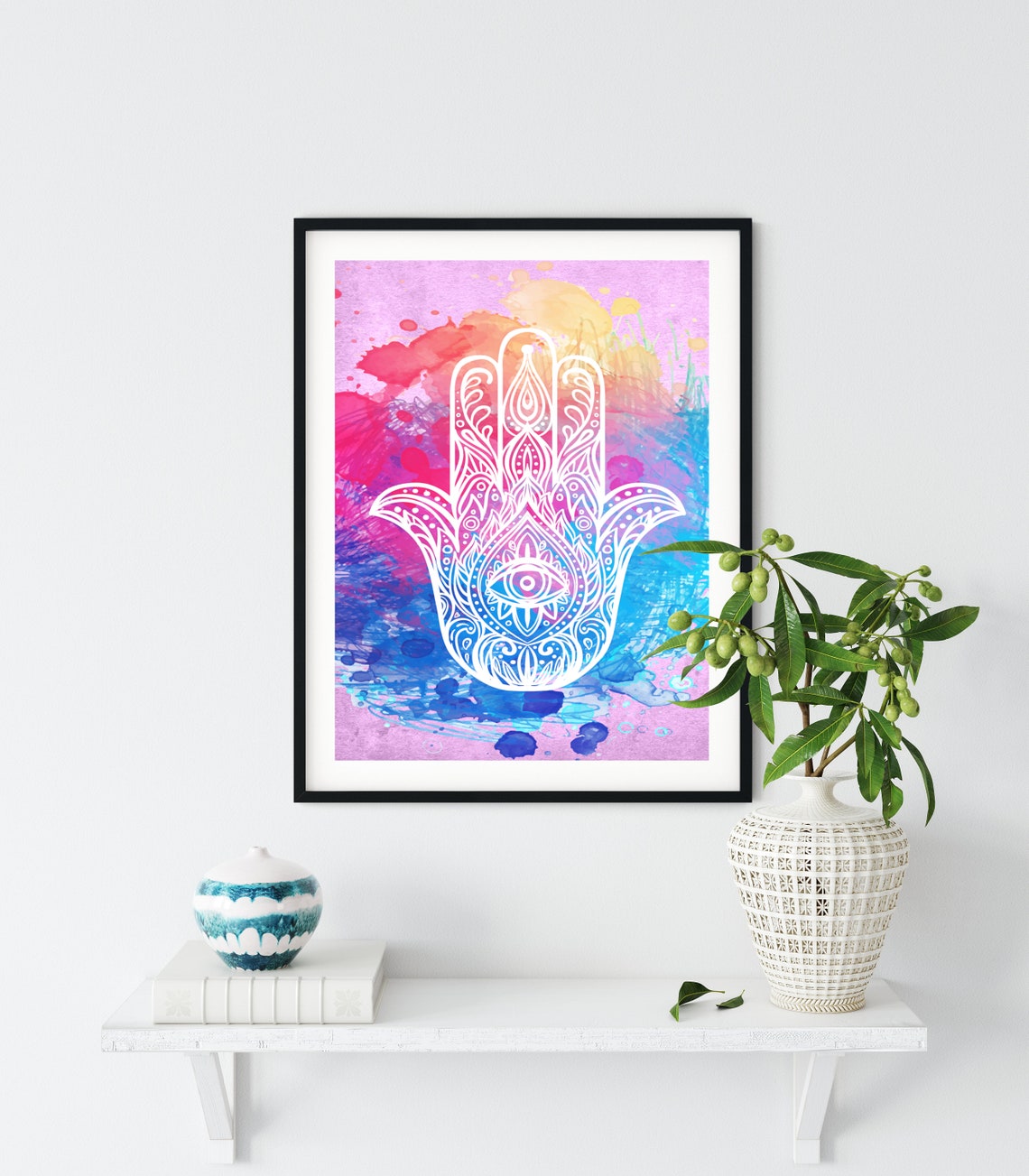 Hamsa Printable Wall Art Hamesh Poster Chamsa Print Khamsa - Etsy
