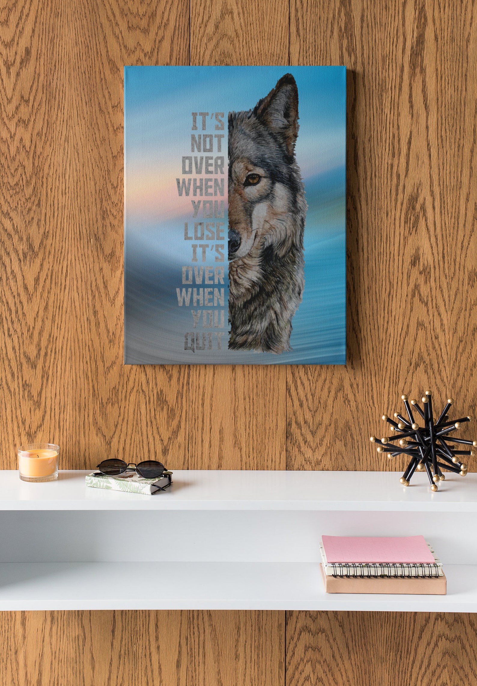 Wolf Printable Poster Digital Download Wolves Wall Art Inspirational ...
