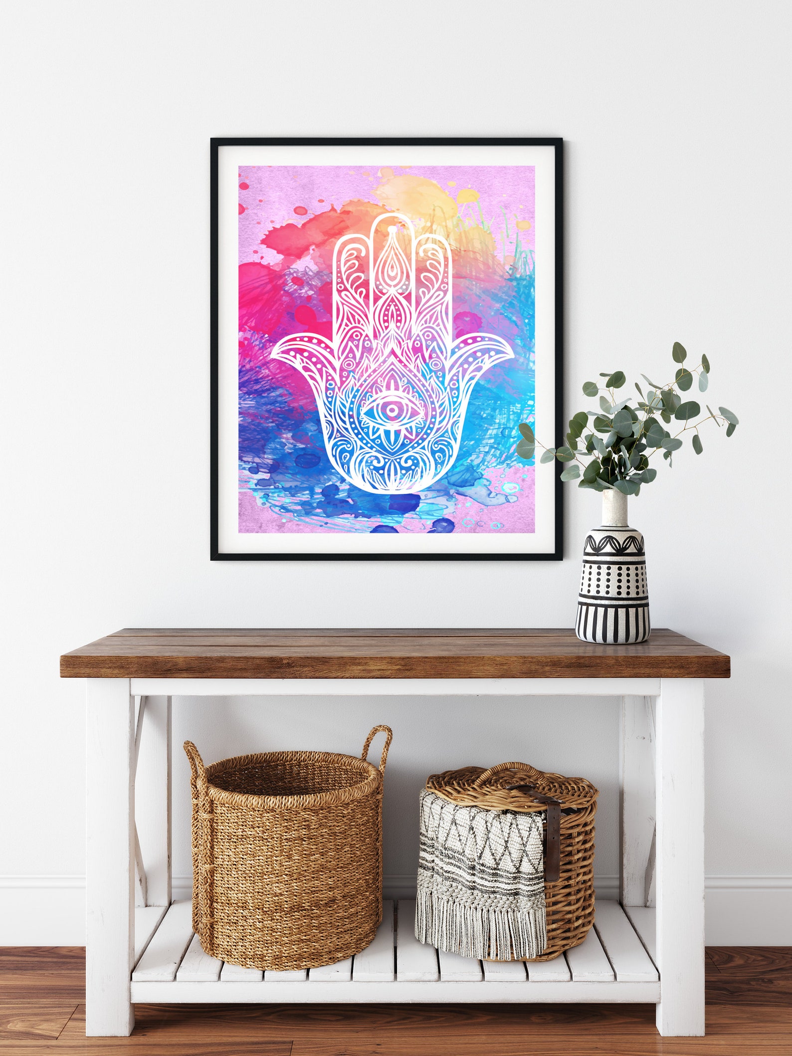 Hamsa Printable Wall Art Hamesh Poster Chamsa Print Khamsa - Etsy
