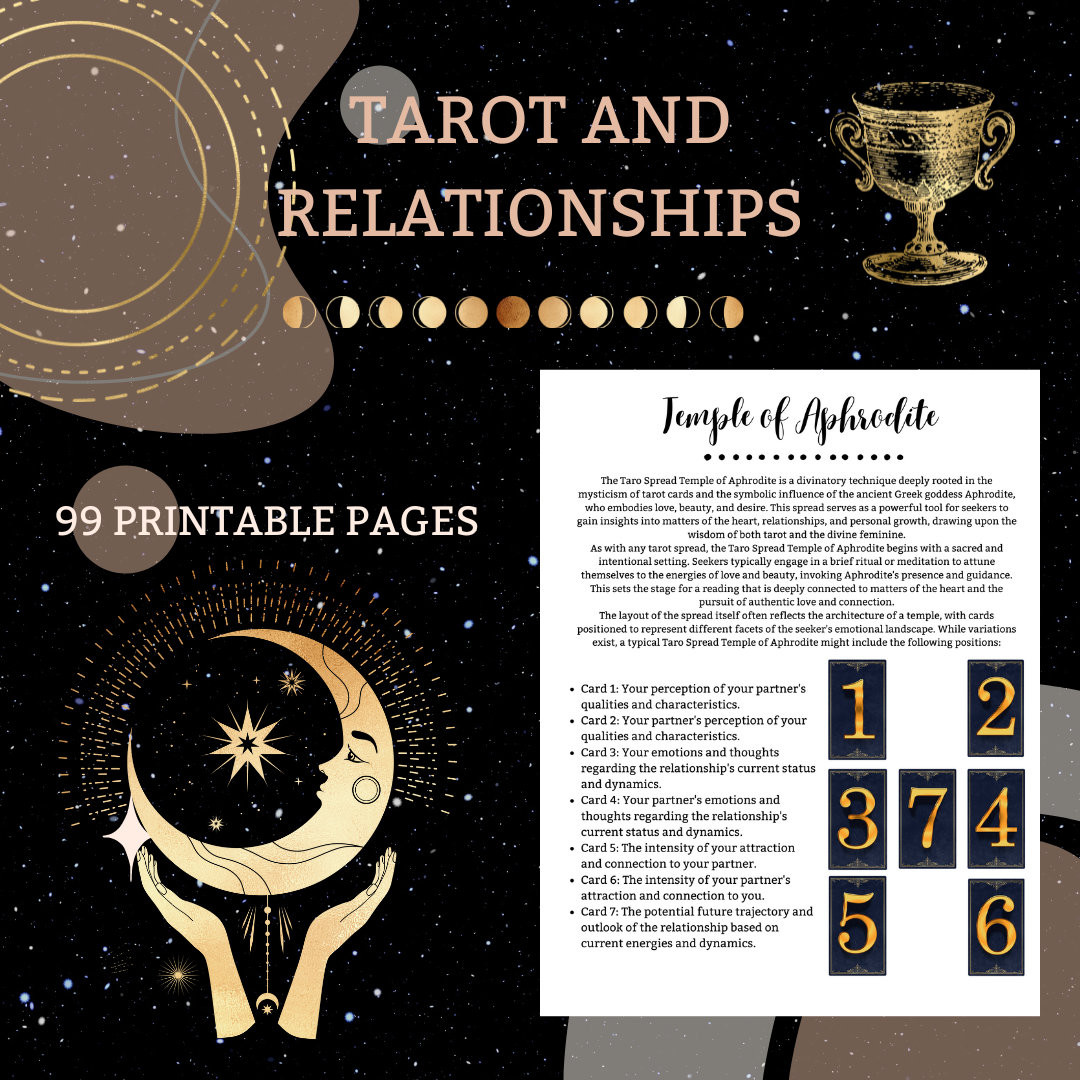 Taro Printable Guide Learn Tarot and Relationships PDF Pages Tarot ...