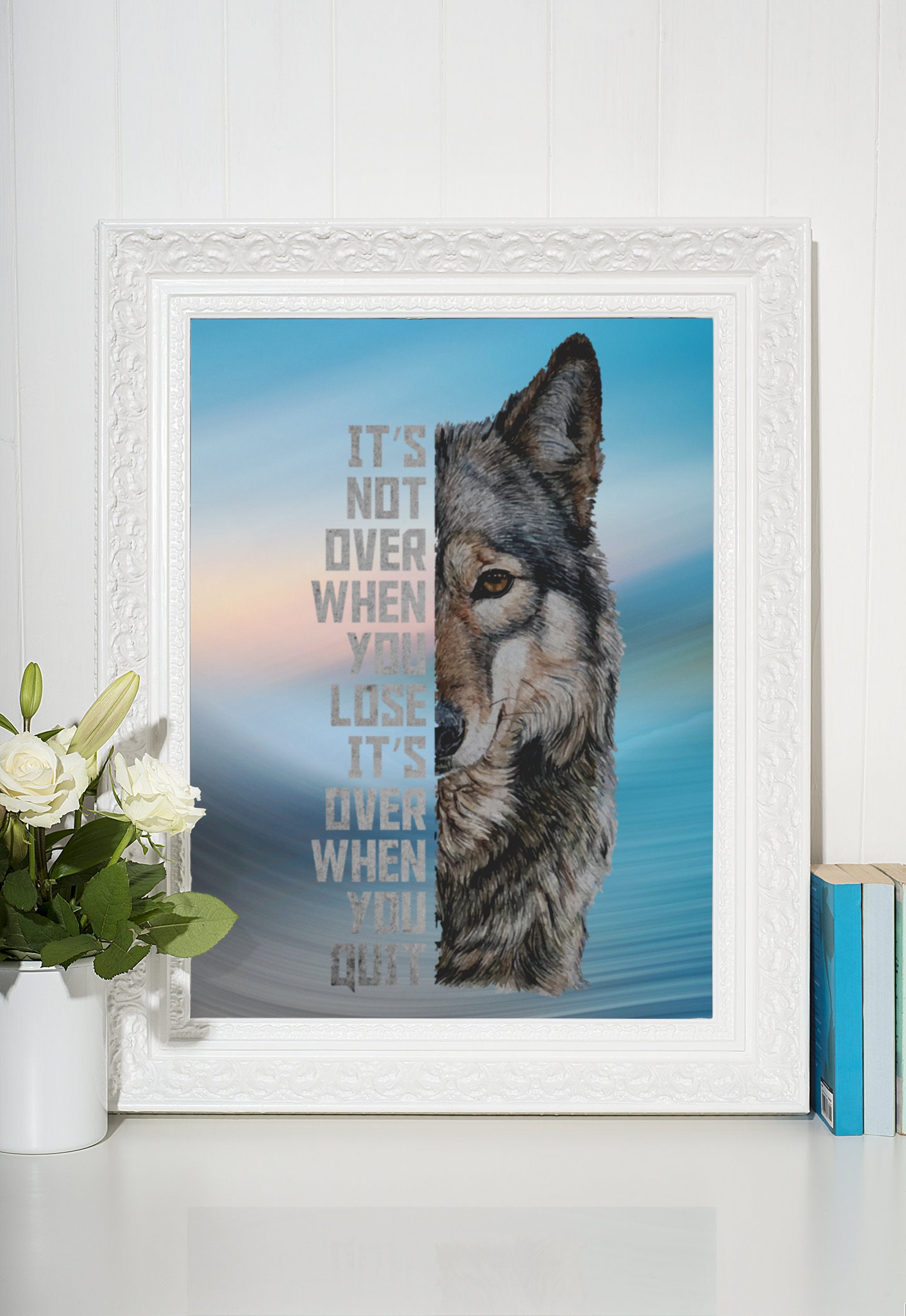Wolf Printable Poster Digital Download Wolves Wall Art Inspirational ...