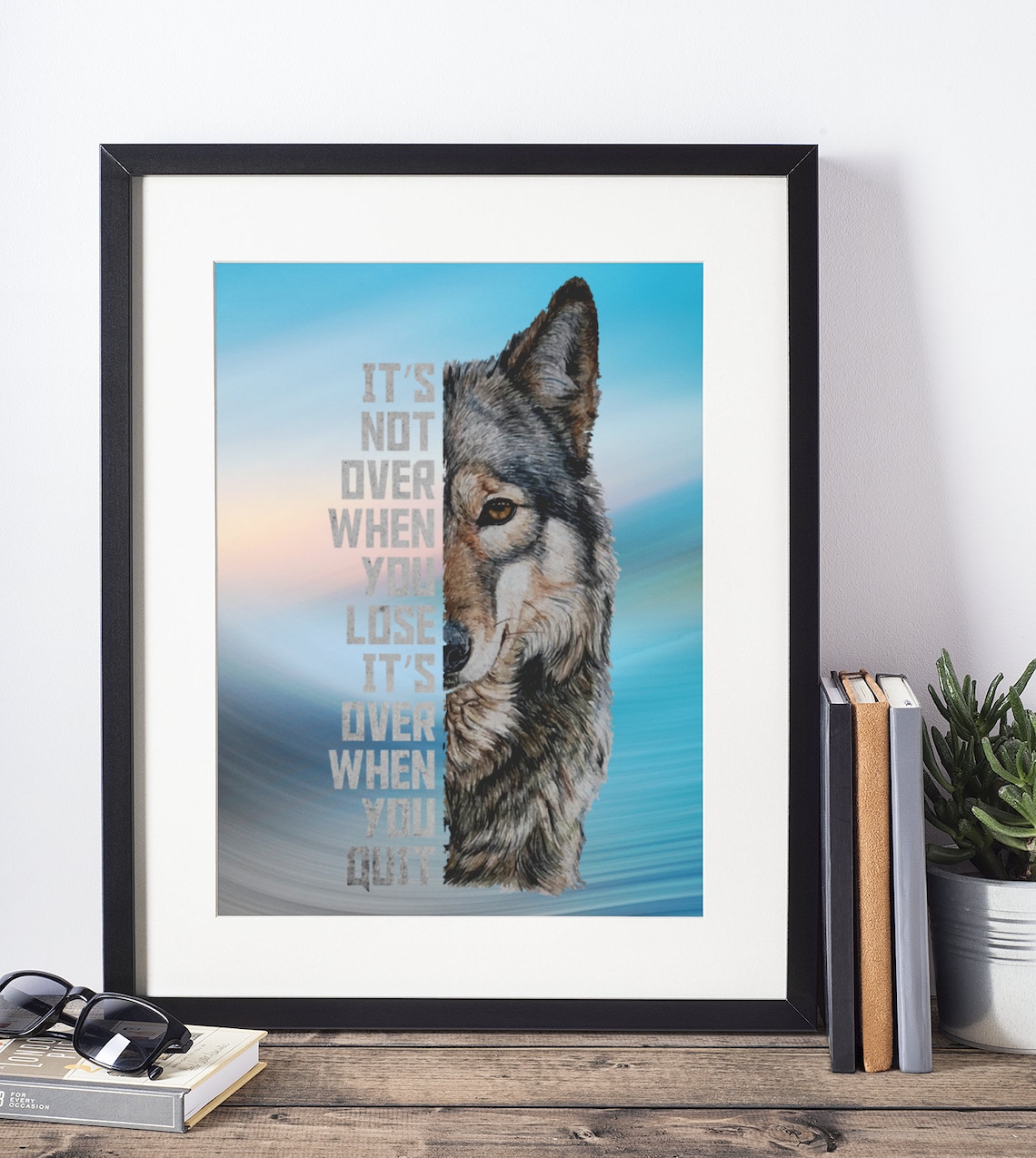 Wolf Printable Poster Digital Download Wolves Wall Art Inspirational ...