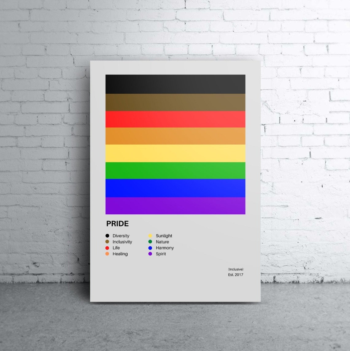 Inclusive Pride Poster Inclusive Pride Print LGBTQ Print - Etsy UK
