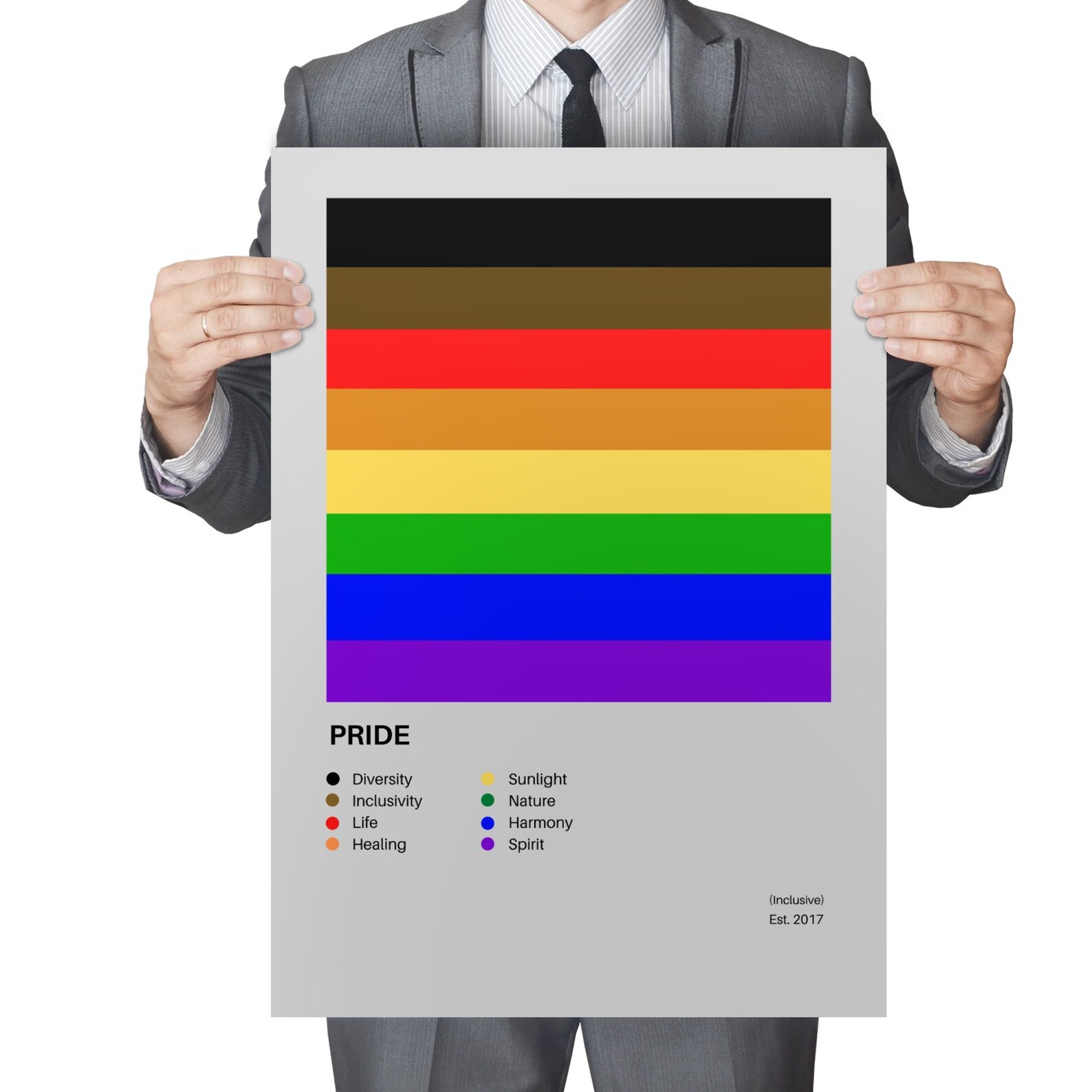Inclusive Pride Poster Inclusive Pride Print LGBTQ Print - Etsy UK