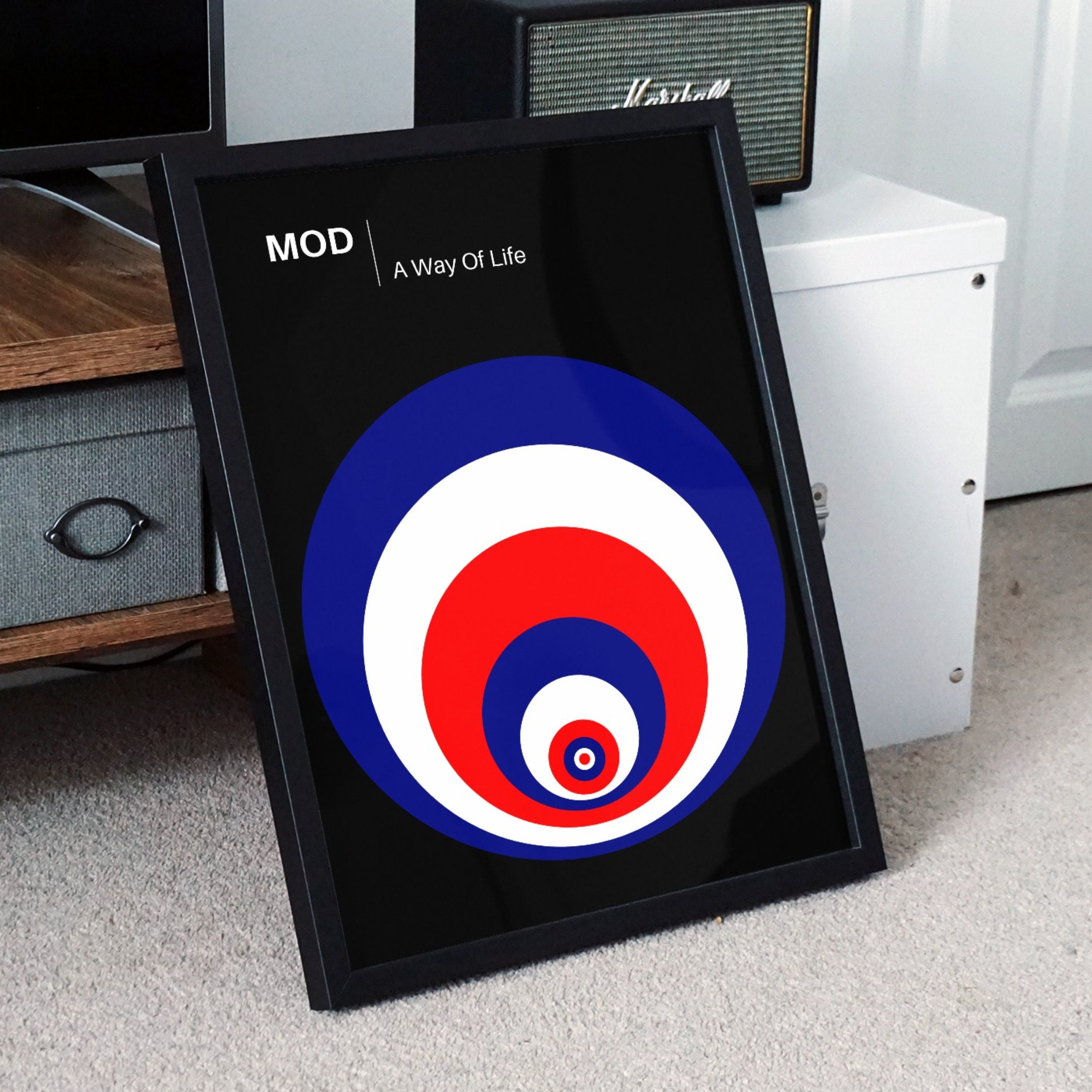 Mod Poster Mod Print Mod Target Mods Poster Mods Print | Etsy