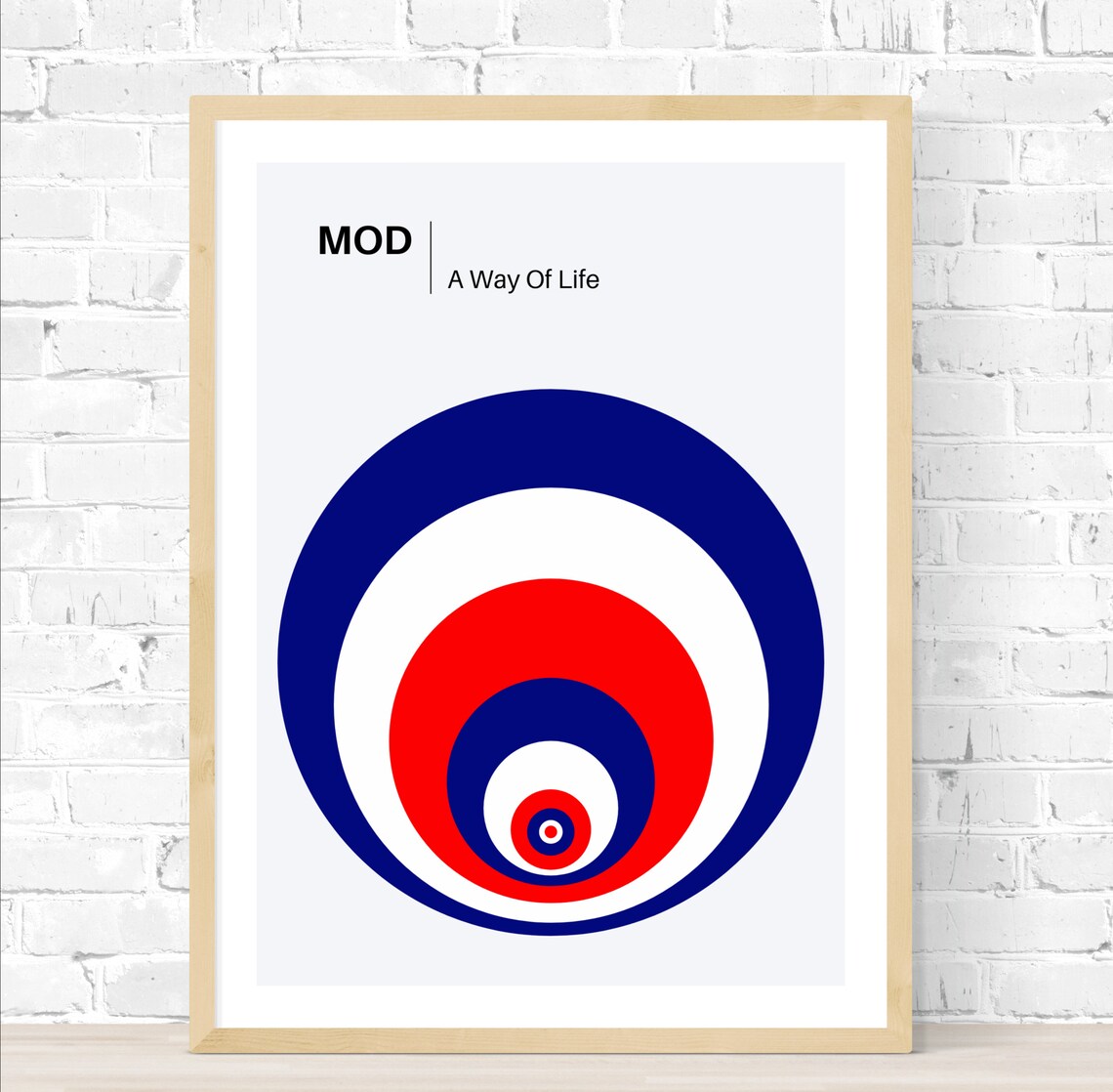 Mod Poster Mod Print Mod Target Mods Poster Mods Print | Etsy