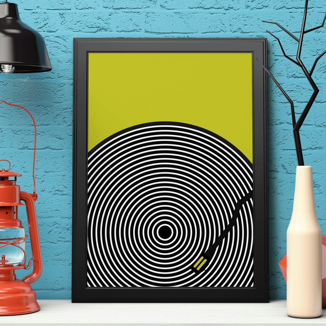 DJ Print | Record Print | Aesthetic Print | Psychedelic Print | Retro ...