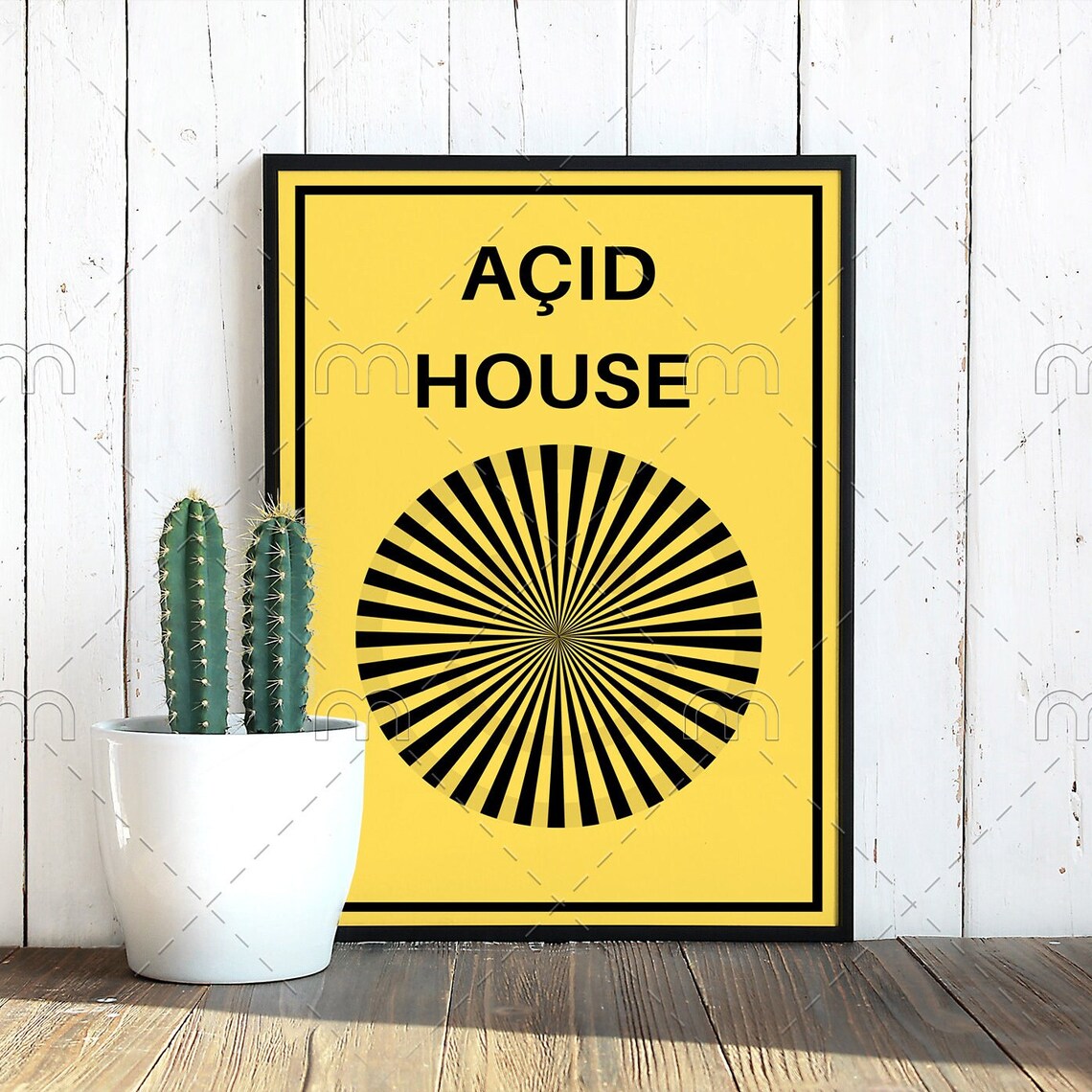 Smiley Face Poster Psychedelic Poster Acid House Poster - Etsy