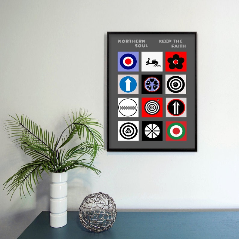 Mod Poster Northern Soul Poster Mod Print Northern Soul | Etsy UK