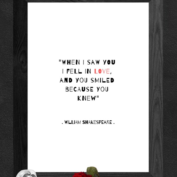 Shakespeare Quote - Etsy