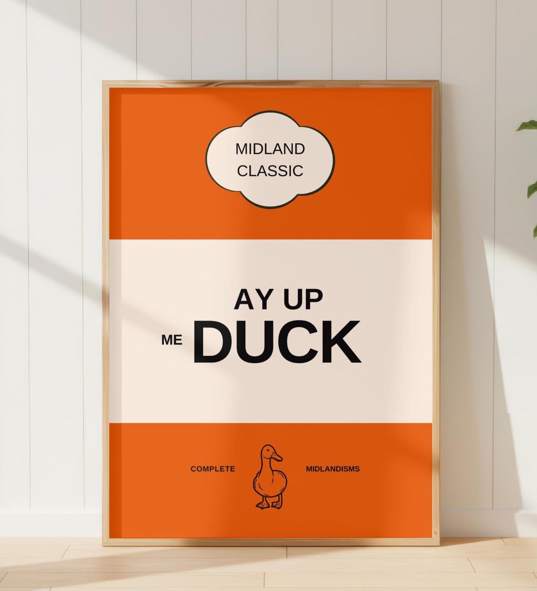 Ay up Me Duck Print: Midlands/brummie Slang Art - Etsy