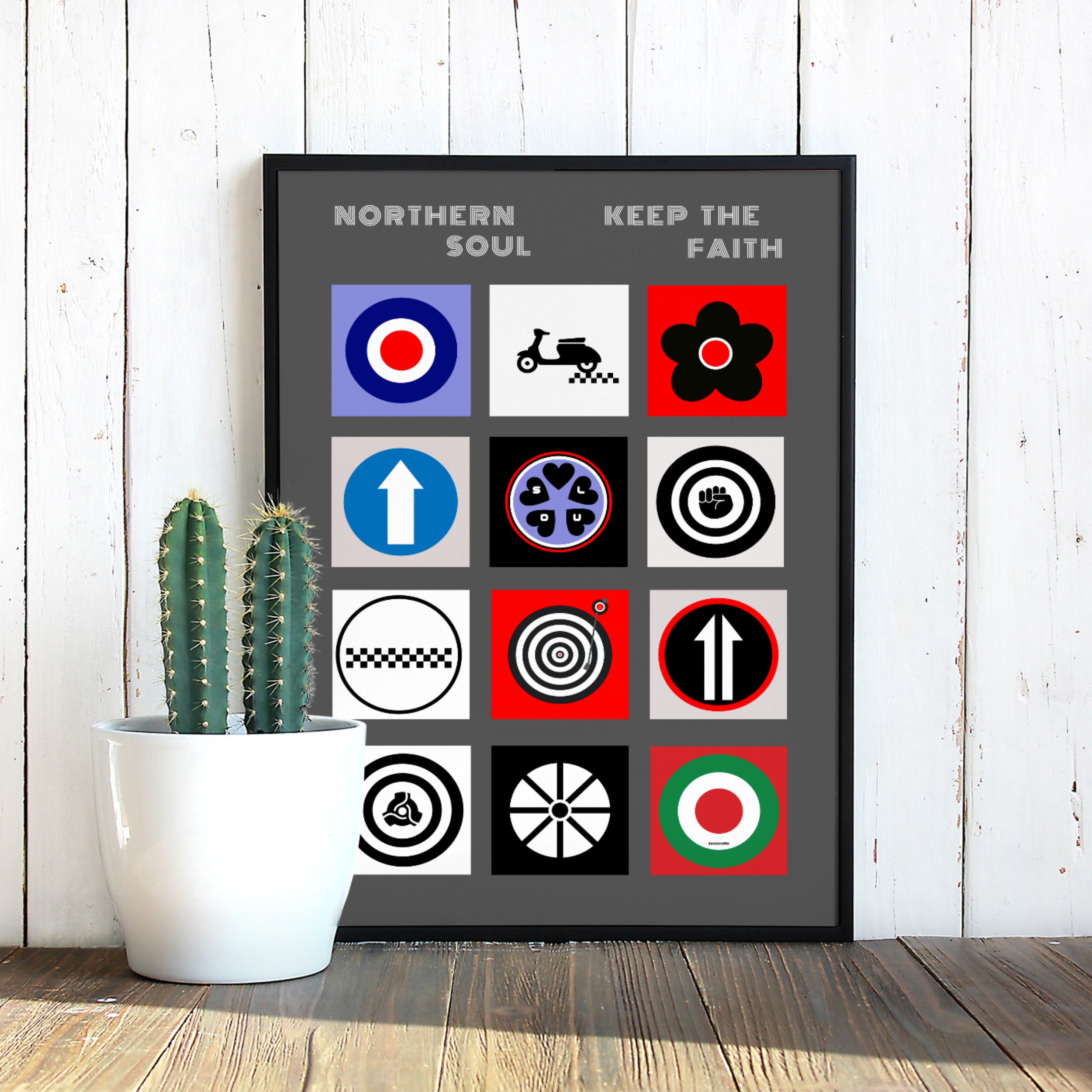 Mod Poster Northern Soul Poster Mod Print Northern Soul | Etsy UK