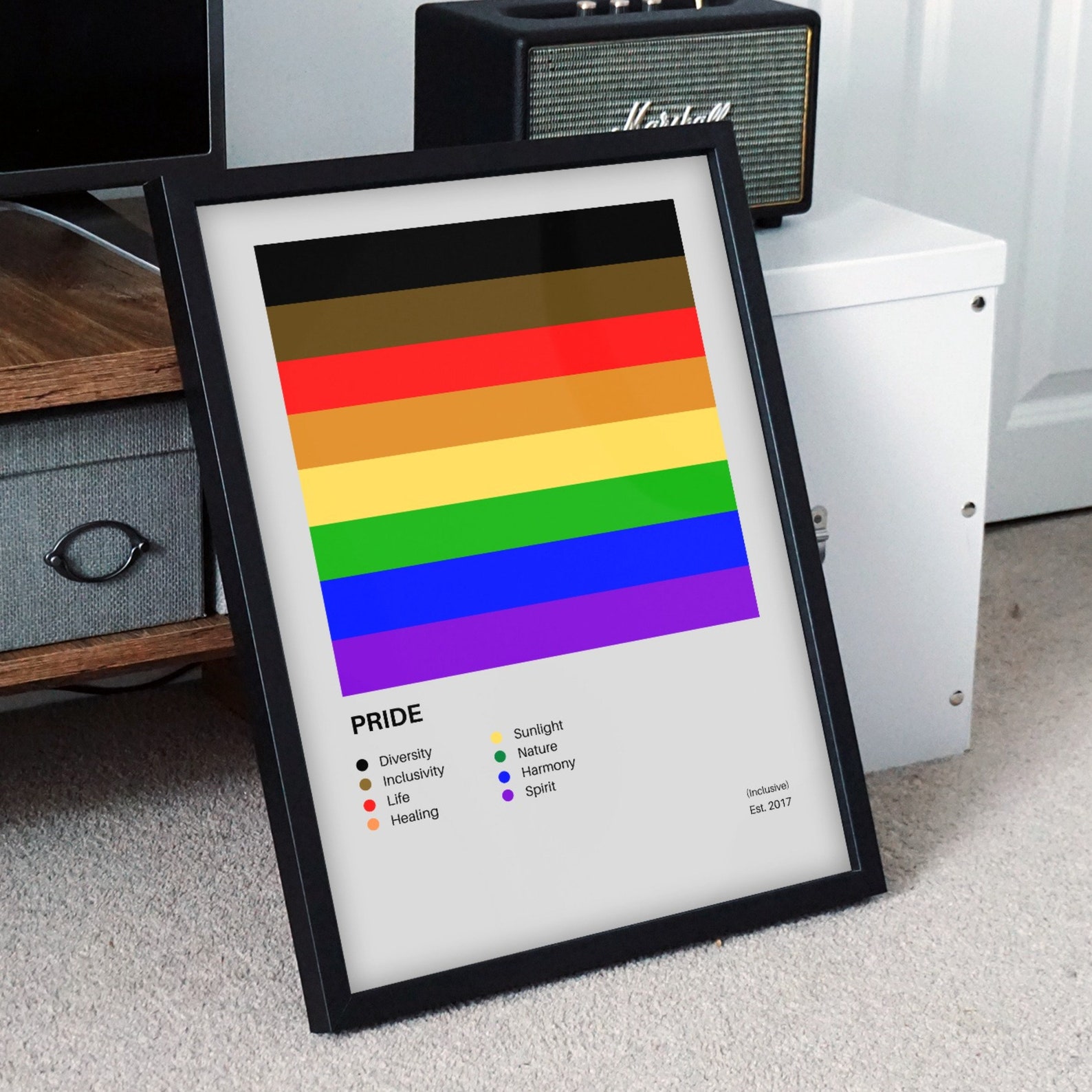 Inclusive Pride Poster Inclusive Pride Print LGBTQ Print - Etsy UK