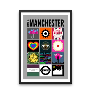 Manchester Poster | Pop Art Print | Manchester Gifts | Manchester ...