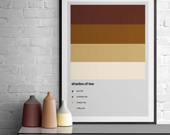 Tea Colour Chart | Etsy UK