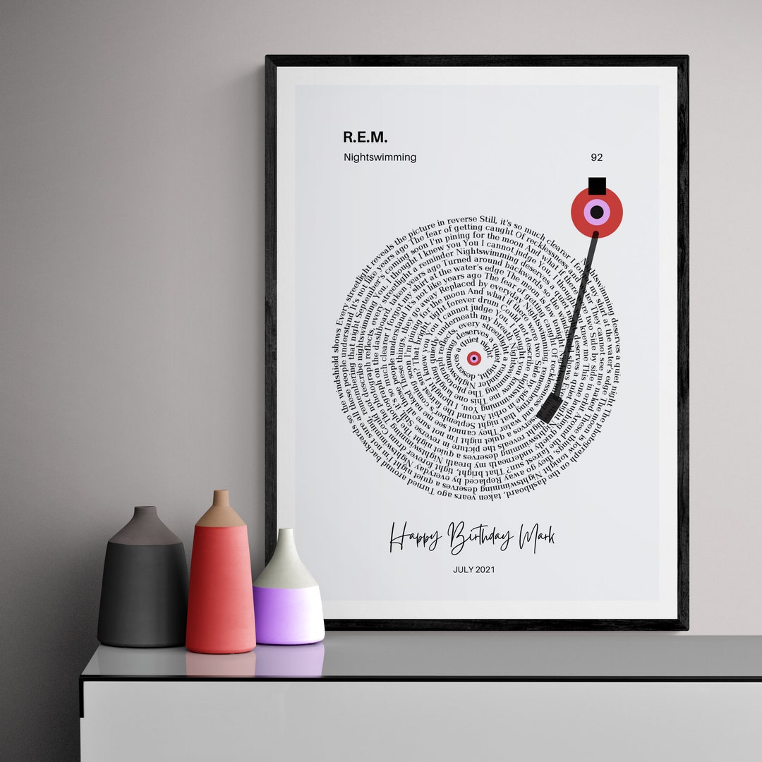 Personalised Lyric Print Choose Your Own Song Print Galentines Gift ...