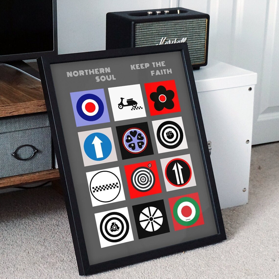 Mod Poster Northern Soul Poster Mod Print Northern Soul | Etsy UK