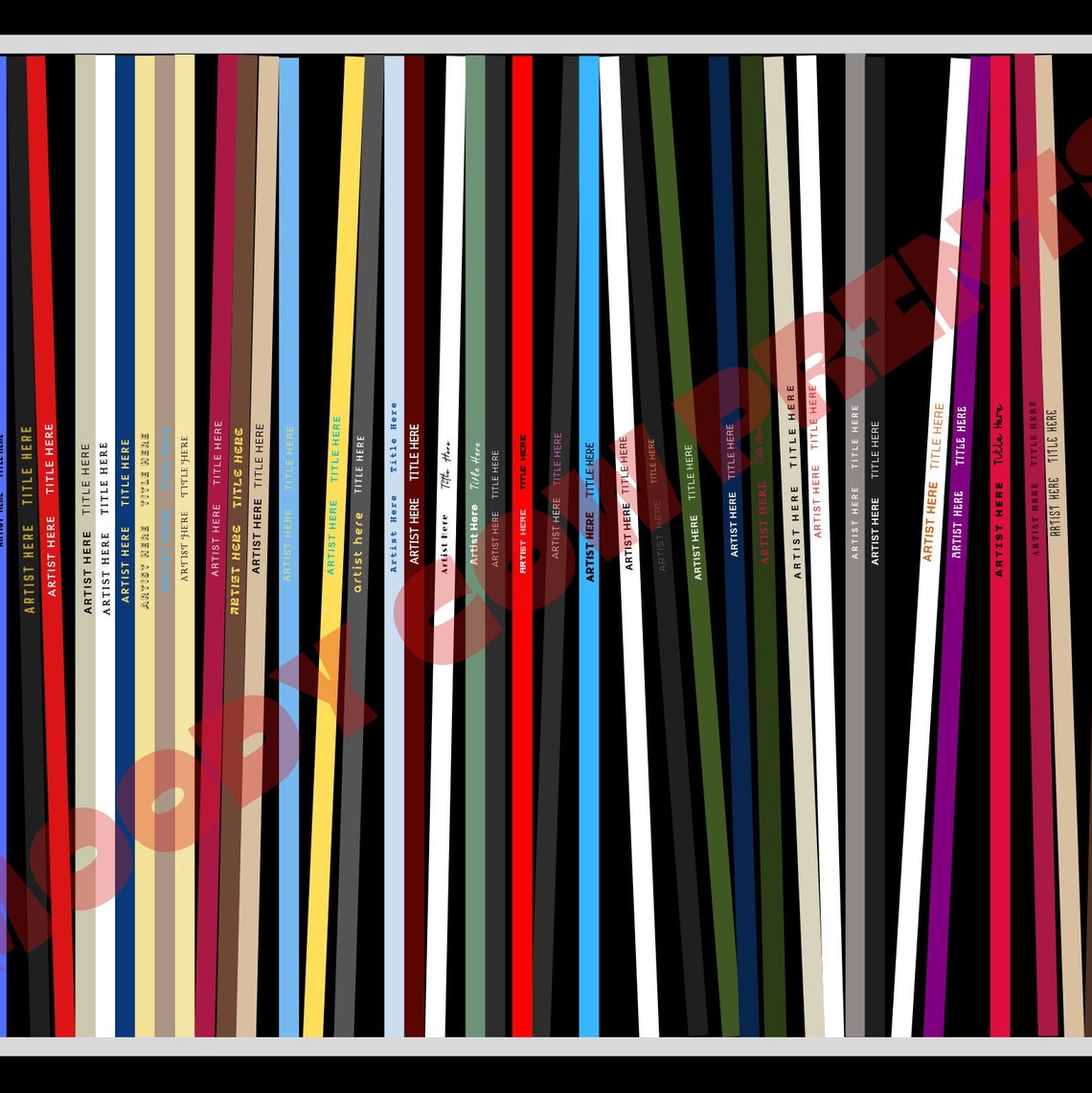 Choose Your Own Songs Print Personalised Music Gift Record | Etsy