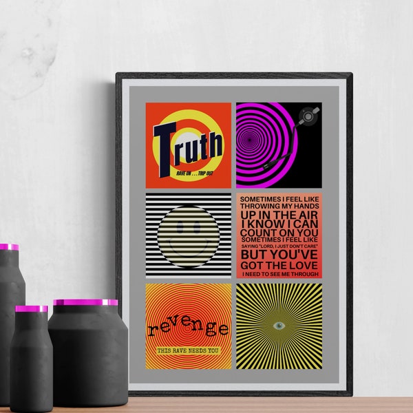 Rave Wall Art - Etsy UK