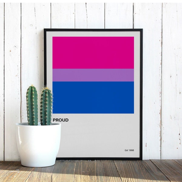 Bi Pride Poster - Etsy