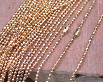 Metal Necklace25pcs Gold Ball Chain Necklaces with | Etsy