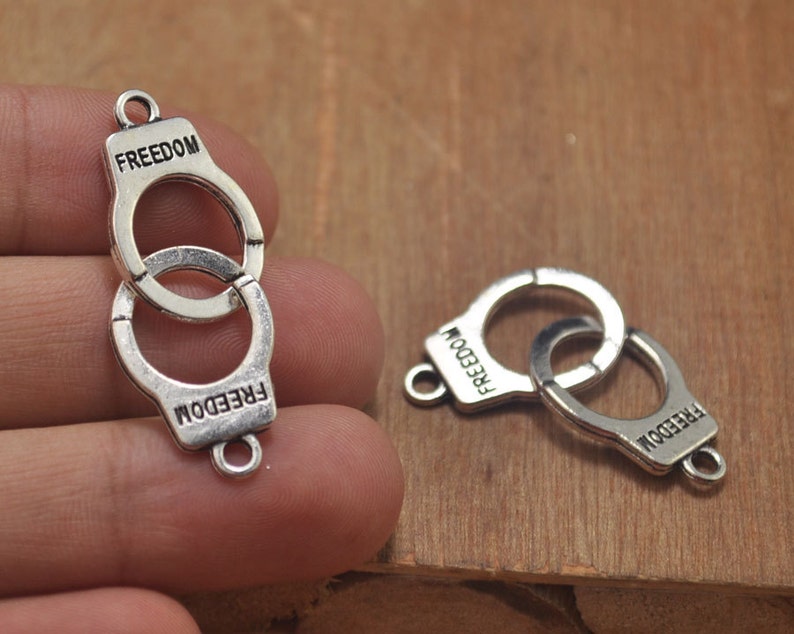 Handcuffs20pcs Antique Silver Handcuffs Charms Handcuffs - Etsy